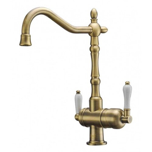 Смеситель для кухни ZORG Sanitary (ZR 326 YF BR) с подключением к фильтру, бронзовый