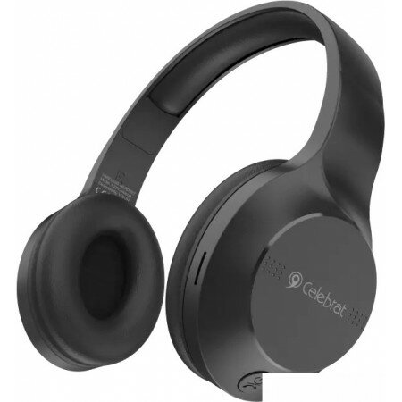 Наушники Celebrat A27 (черный), беспроводные с микрофоном, Bluetooth 5.3, 20-20000 Гц, время работы 7 ч