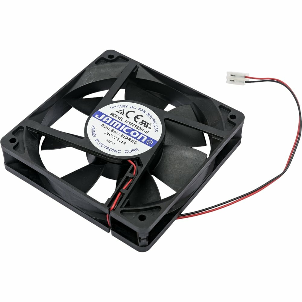 Вентилятор JAMICON JF1225B2H 120х120х25 24В с разъемом 2 конт. MOLEX 5239-2(PHU-2) С00034856, пластиковая