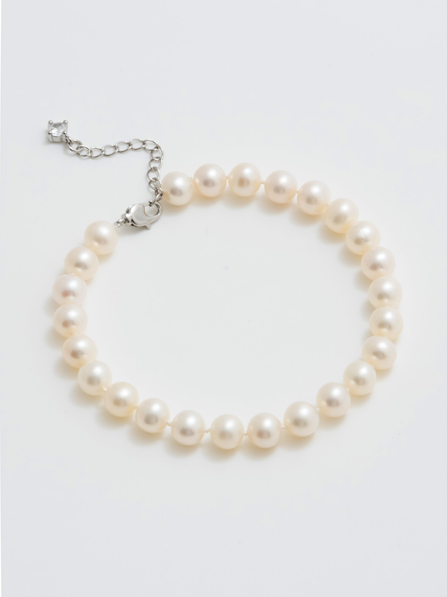Браслет, жемчуг пресноводный культивированный
