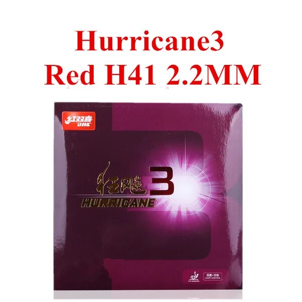 Резина для настольного тенниса DHS Hurricane 3 Red H41 2.2mm