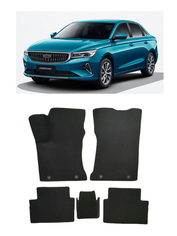 Geely Emgrand 2021 - н. в. коврики EVA Smart Комплект в салон