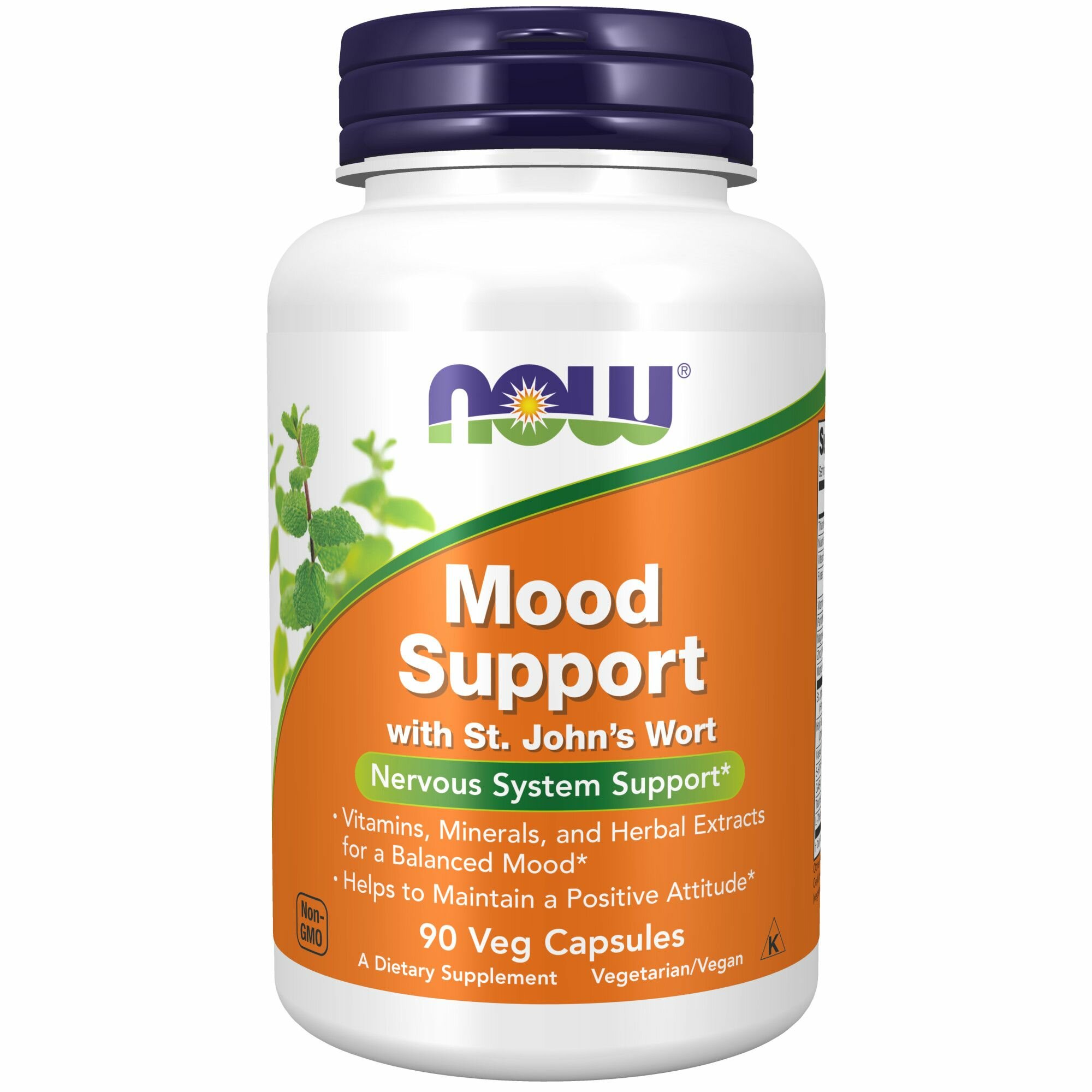 NOW Mood Support, со зверобоем, Поддержка настроения, 90 капсул