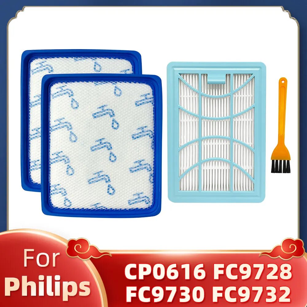 Совместимо с Philips PowerPro Expert CP0616 FC9728 FC9730 FC9731 FC9732 FC9733 FC9734 Синий, Set N