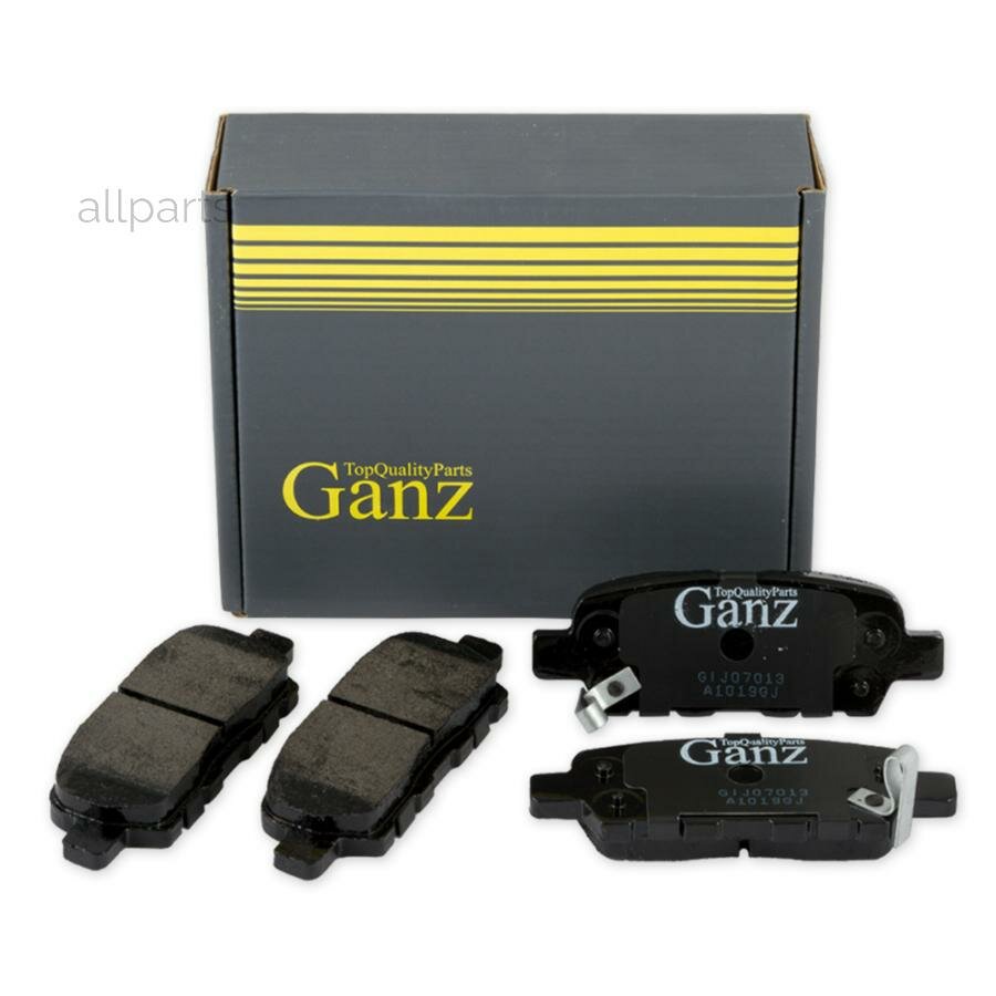 GANZ GIJ07013 Колодки задние NISSAN Qashqai/X-Trail 07->/RENAULT Koleos 08-> GANZ GIJ07013