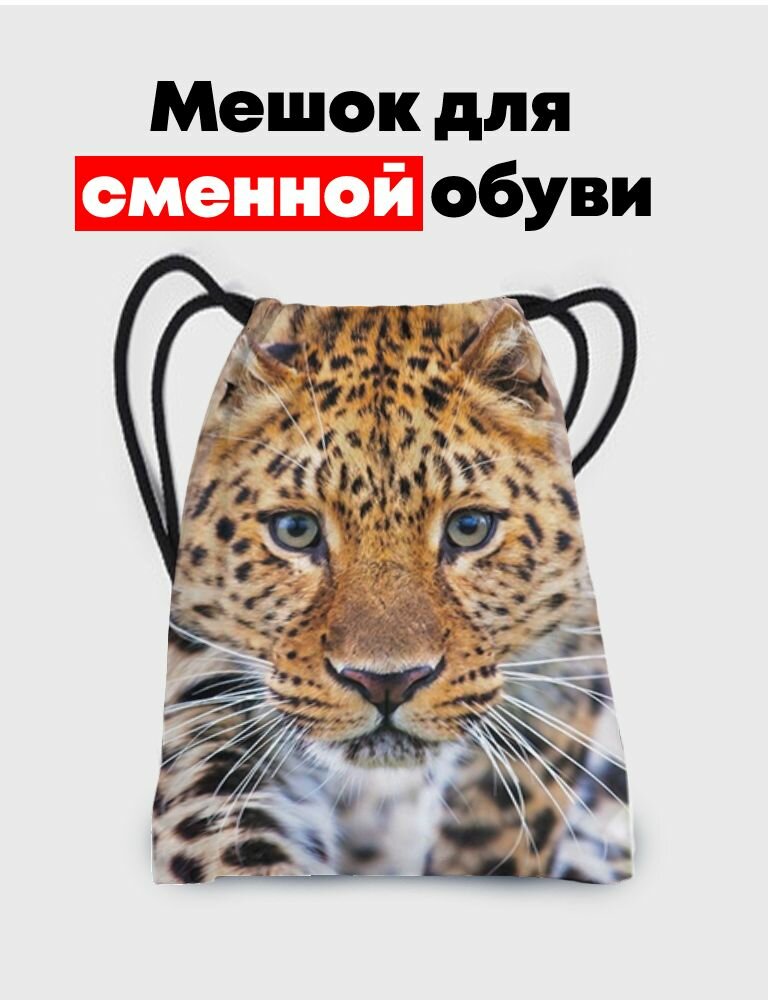 Мешок - сумка для обуви Леопард