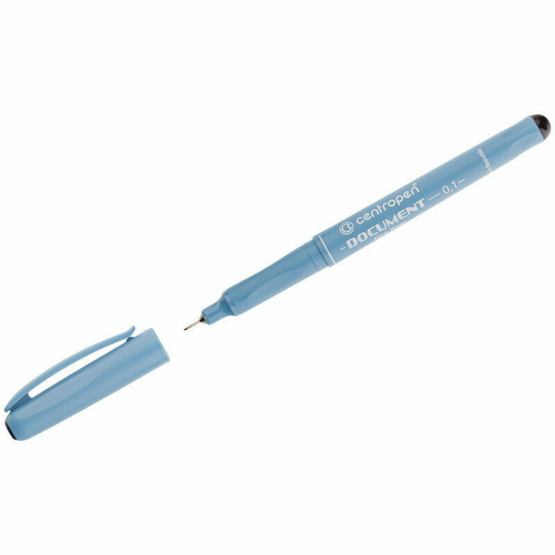 Ручка капиллярная Centropen "Document 2631" черная, 0,1мм, 214332