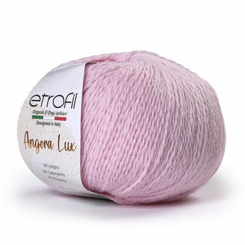 Пряжа Etrofil Angora Lux Ангора Люкс 50 гр 200 м, цвет 70338 розовый, 1 моток