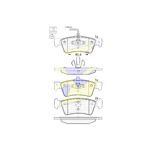 ICER 141816 (7H8698451 / 7L6698451C) 141816 колодки дисковые задние\ VW t5 03, Peugeot (Пежо) 207 1.4 / 1.6 / hdi 06