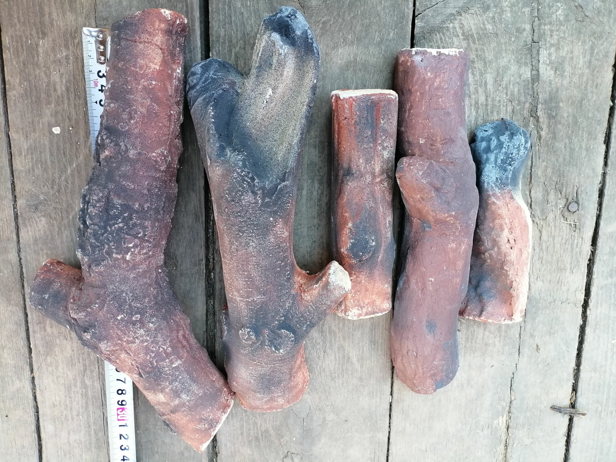 Дрова керамические для биокамина, сосна большие.