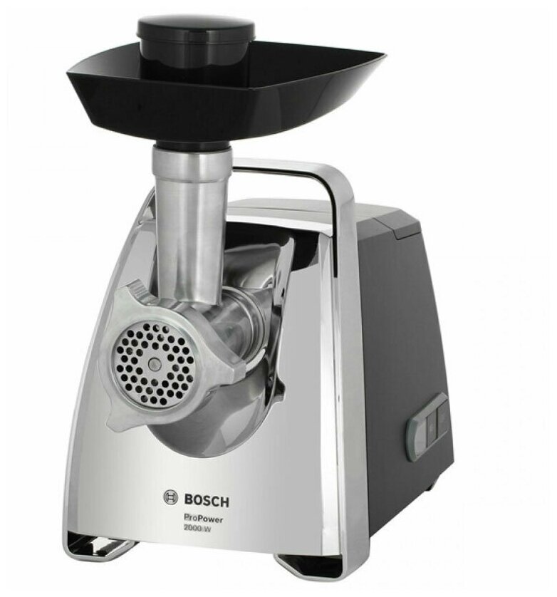 Мясорубка Bosch MFW 67440, черный/серебристый, 2000 вт