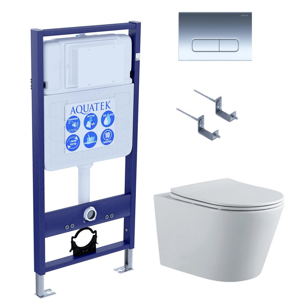 Унитаз с инсталляцией Акватек Вега SET AQUATEK ВЕГА-1905-016