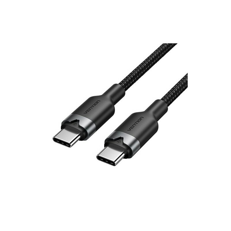 Vention Кабель соединительный Type-C-Type-C Vention TRDBH, 60Вт, 3А, черный (2.0м) (ret)