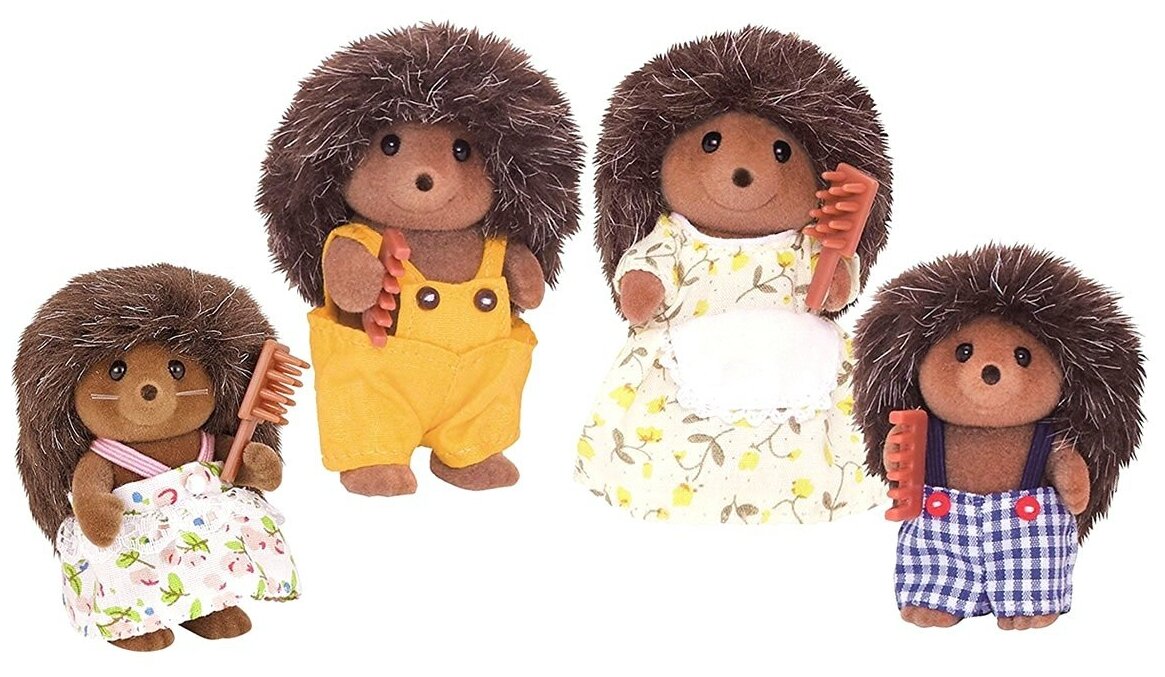 Набор фигурок Sylvanian Families 4018 "Семья Ёжиков", 8см, 4шт