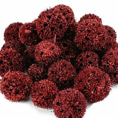 Набор из сухоцветов для декора (от 66 до 75 шт.) Бордо