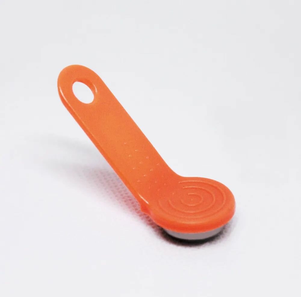 Ключ DS-1990C-F5+ (оранжевый) Электронный ключ с держателем (VIZIT) (10 штук)