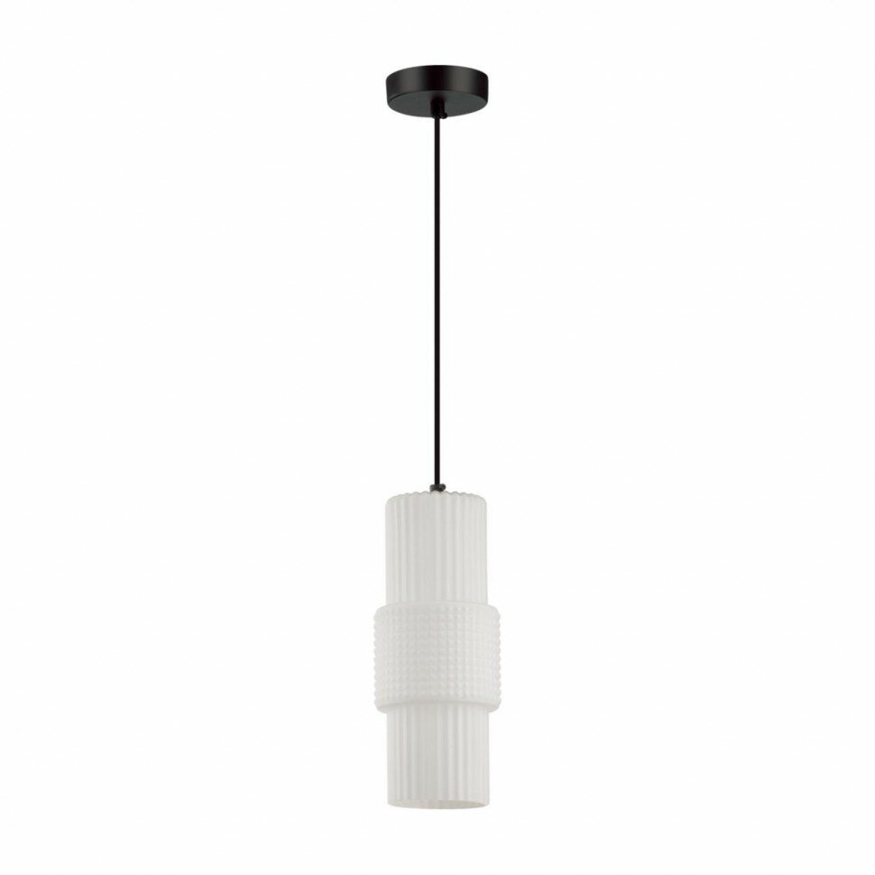 Odeon Light 5017/1 MODERN ODL23 481 черный/белый матовый металл/стекло Подвес E14 1*40W PIMPA