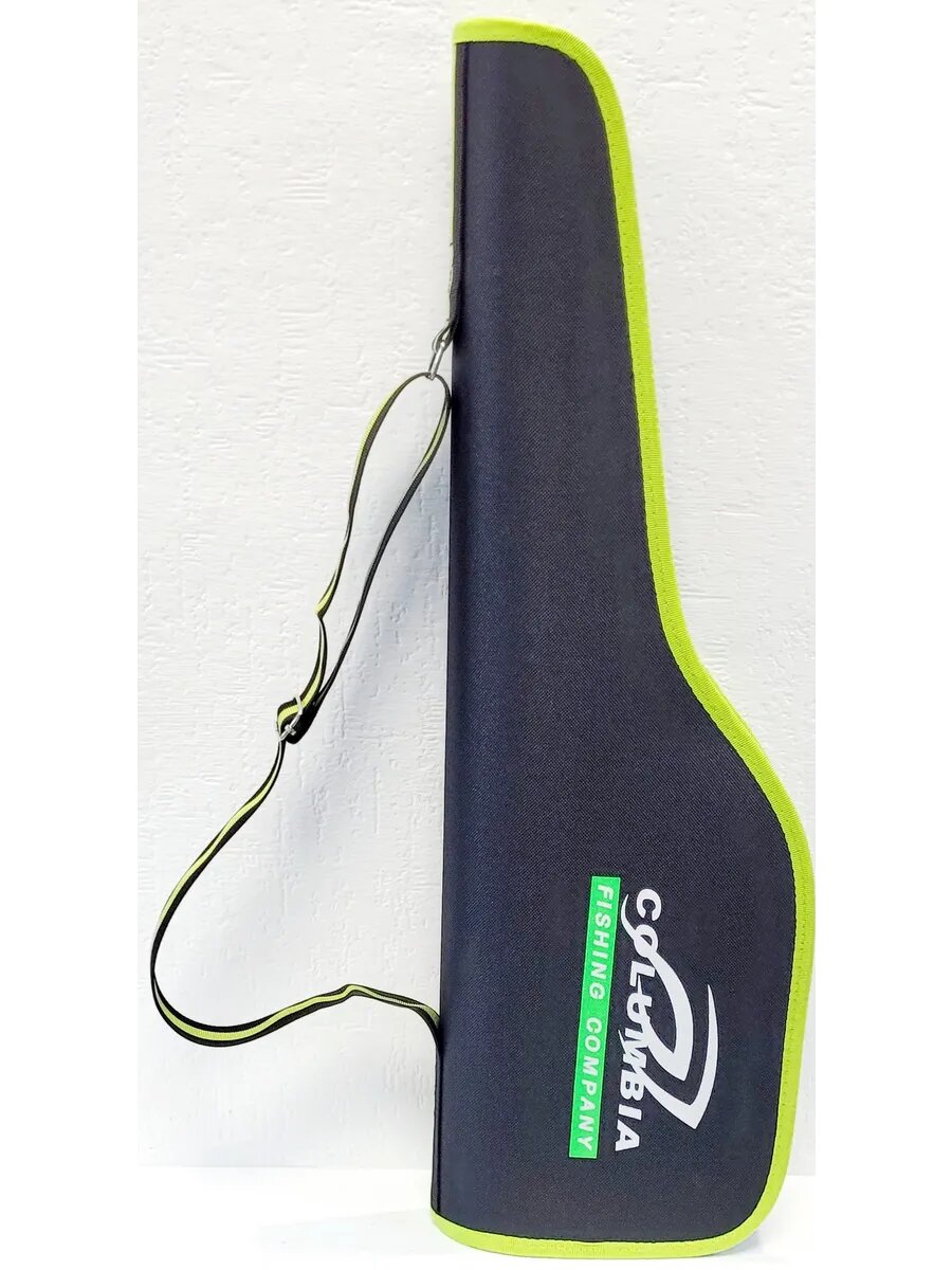 Полужёсткий чехол для зимних удилищ Columbia 70 см черный/желтый