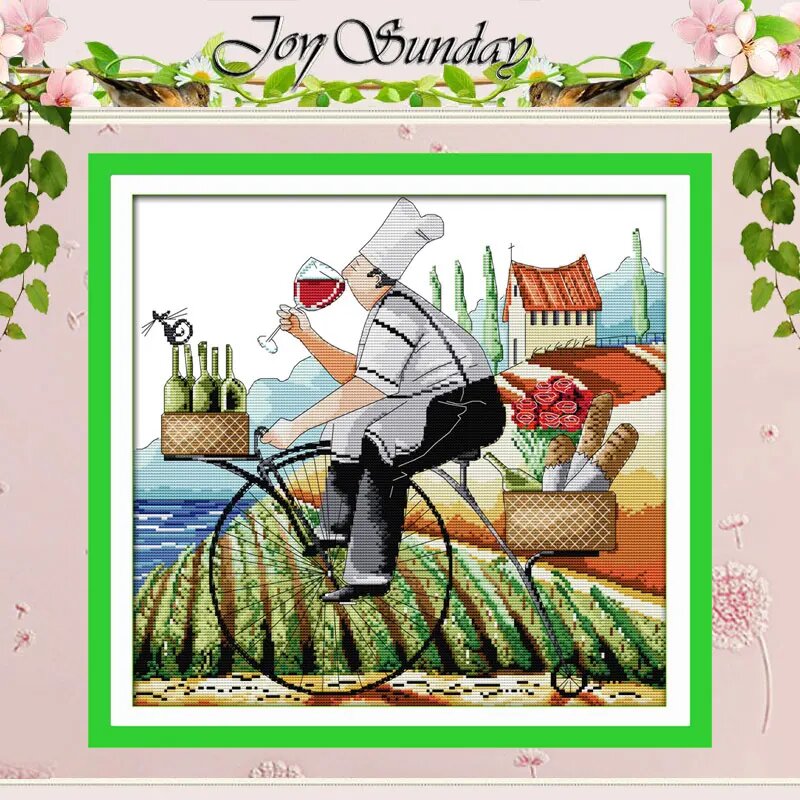 Набор для вышивки крестиком Joy Sunday, канва 14CT
