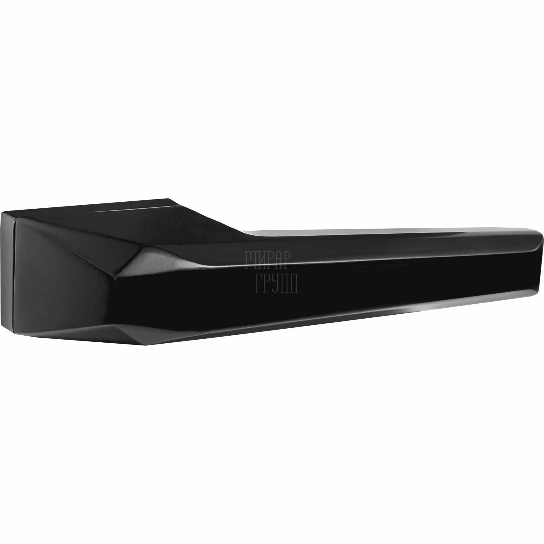 Дверные ручки Renz (Ренц) "Бавено" INDH 316-01 на прямоуг. розетке черный