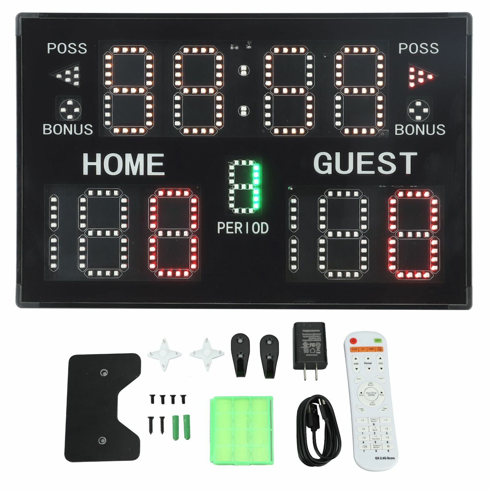 Баскетбольное табло на 11 позиций, LED