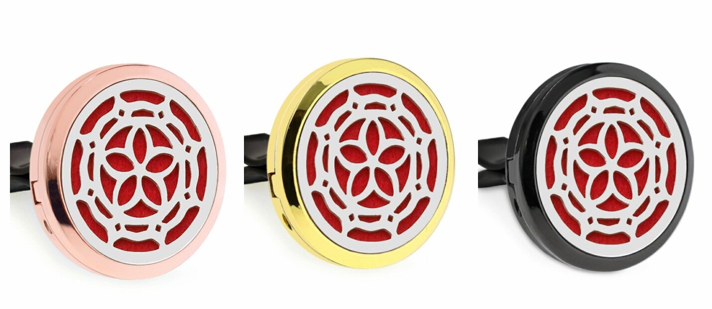 Автомобильный парфюм Boshi Jewelry, сплав, 30 мм, светло-черный