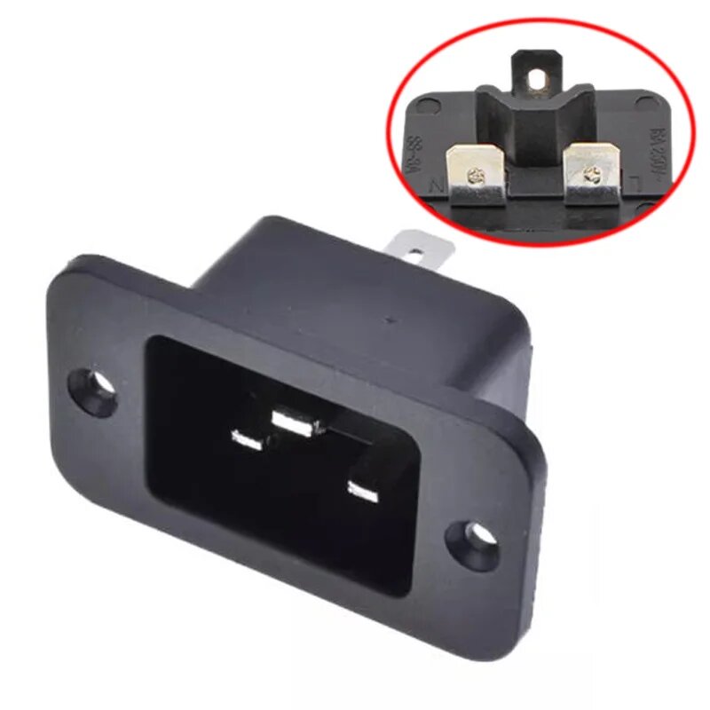 Розетка AC Power Socket Black C3A 10A 16A 250V