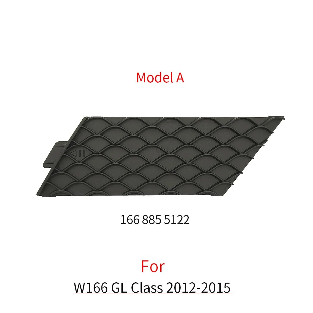 Крышка буксировочного крюка переднего бампера черная Model A для Mercedes W166 GL Class 2012-2015