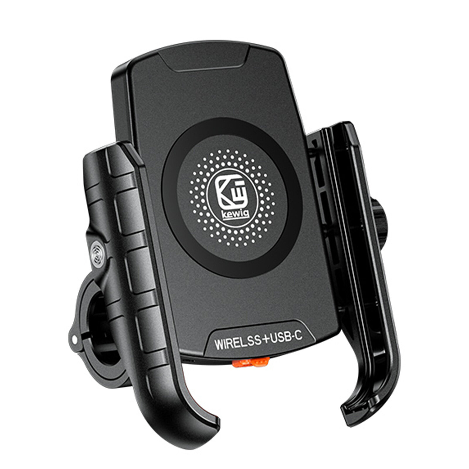 Крепление для телефона с беспроводным зарядным устройством и зарядным портом USB-C для мобильного телефона мотоцикла S