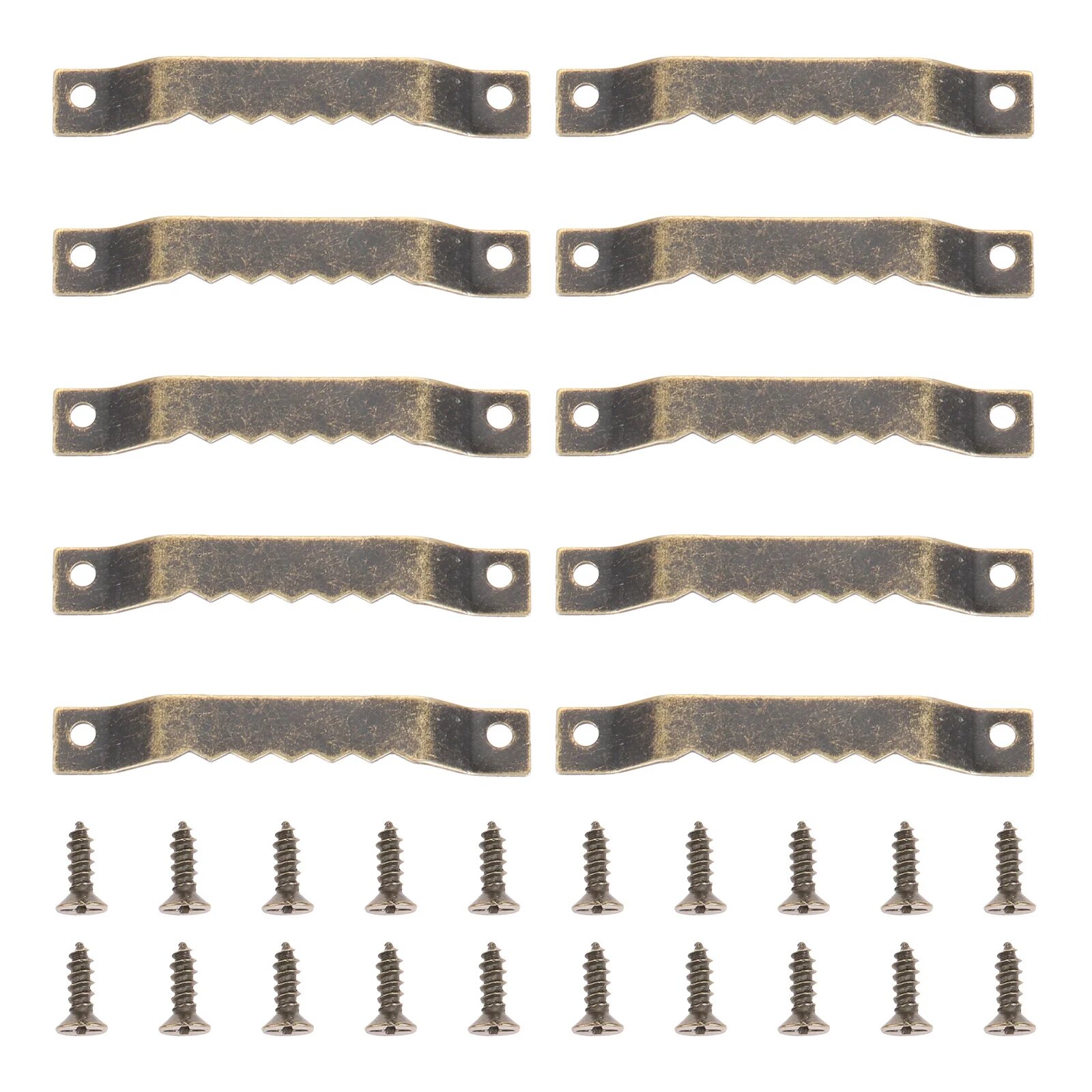 Металлические крючки для картин 52*8 мм 10pcs Bronze