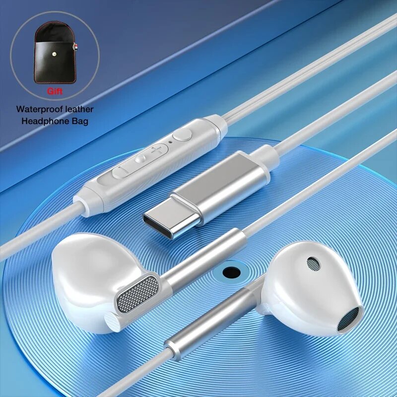 Проводные наушники EARDECO White Type C