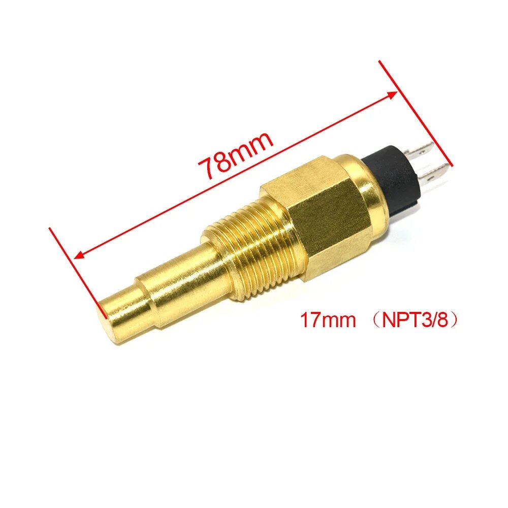 Датчик температуры воды 1/4NPT 3/8NPT 1/2NPT Vdo, 14 мм, 16 мм, 17 мм, 21 мм, датчик 1PC 17MM