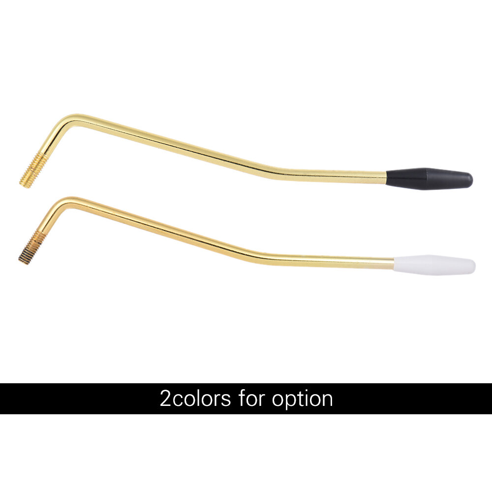 Рычаг тремоло-системы электрогитары с резьбой 6 мм, тремоло-вибрато, рычаг, рычаг, золотистый с черным наконечником