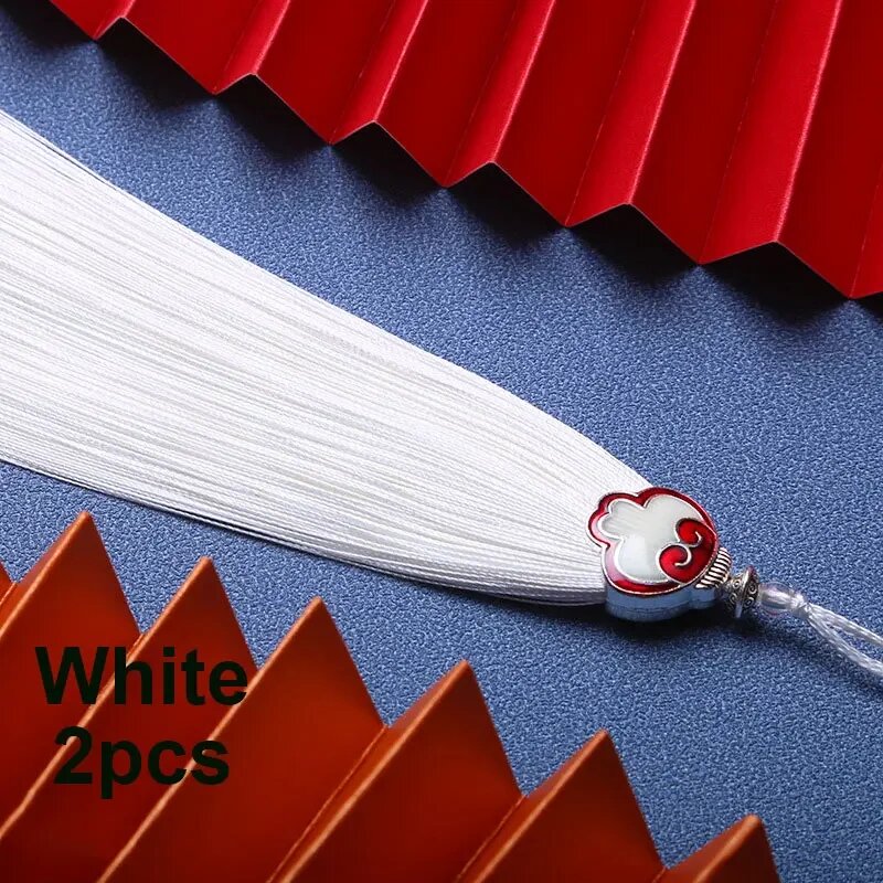 2 шт. кисточки для рукоделия из полиэстера Белый, White