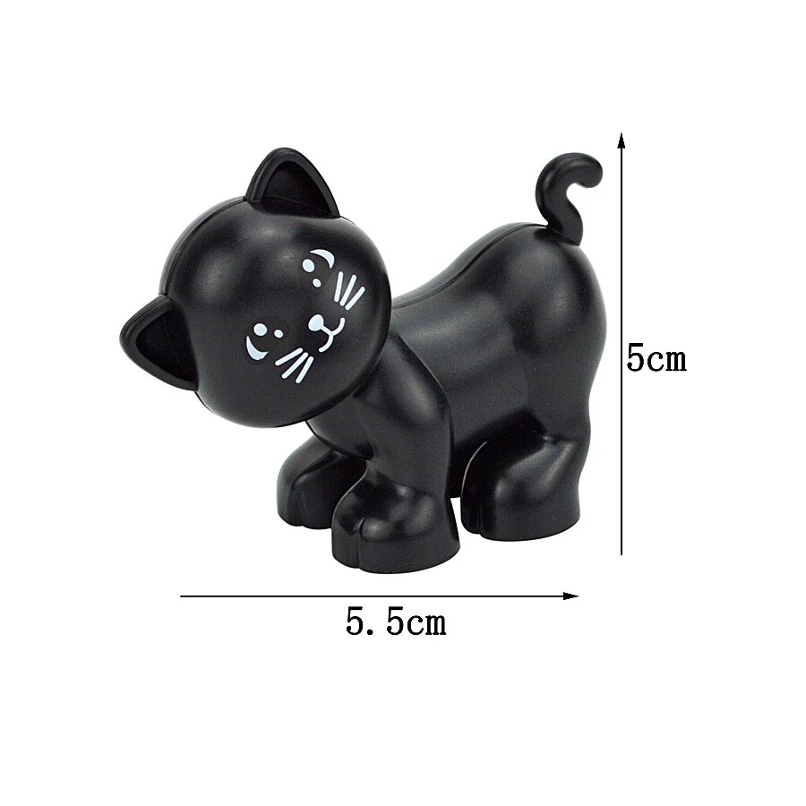 LEDUO Большие строительные блоки пластик набор животных для взрослых Черный, cat E