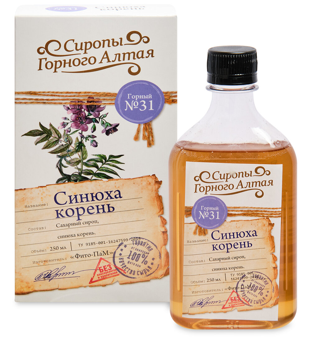 Сироп Горный №31 - Синюха корень, 250мл A2171468