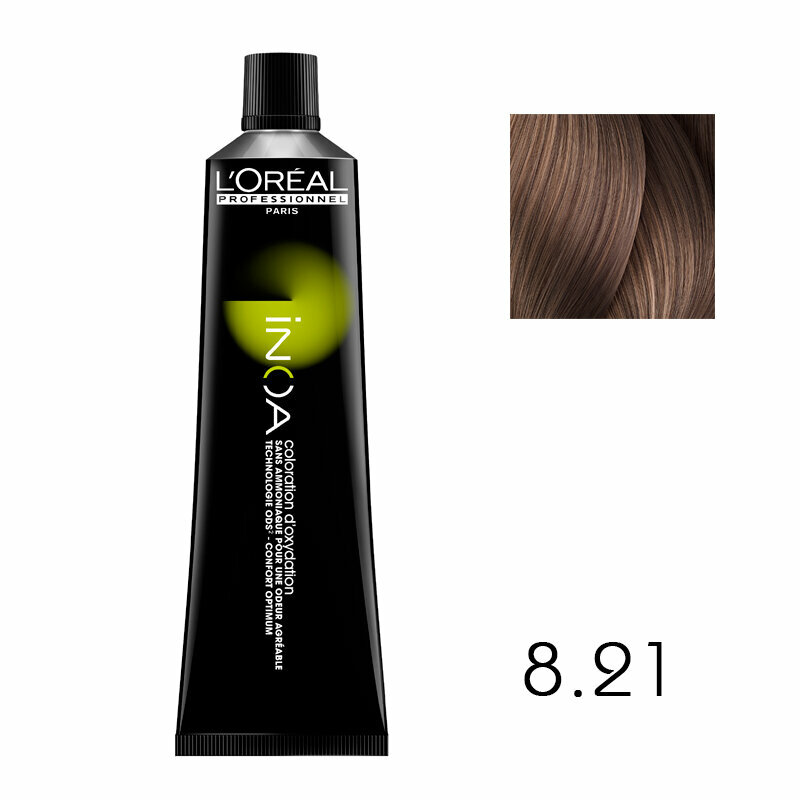 L′Oreal Professionnel Inoa ODS2 8.21 (Краска для волос без аммиака - Светлый блондин перламутрово-пепельный), 60 мл