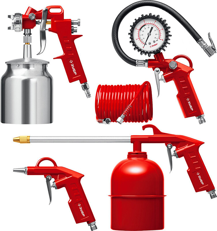 Набор пневматический ЗУБР эксперт универсальный, 5 предметов (06458-H5) (06458-H5_z01)