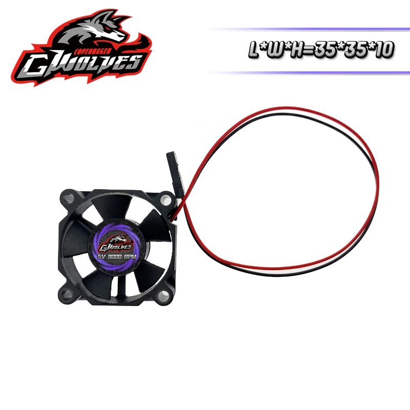 GWOLVES Радиатор для RC 25/30/35/40/50 мм Черный, 35X35mm