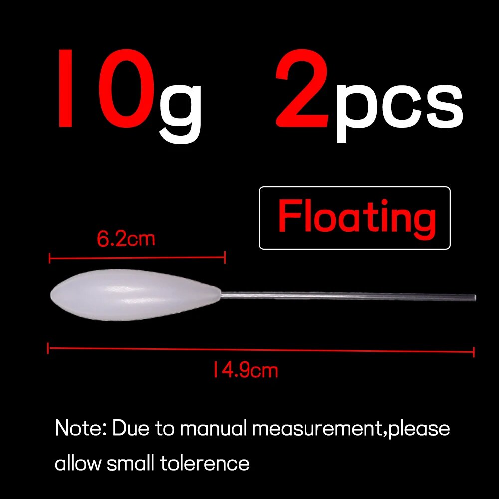 Elllv Акриловые поплавки для рыбалки 8-30г Белый, Floating 2pcs 10g