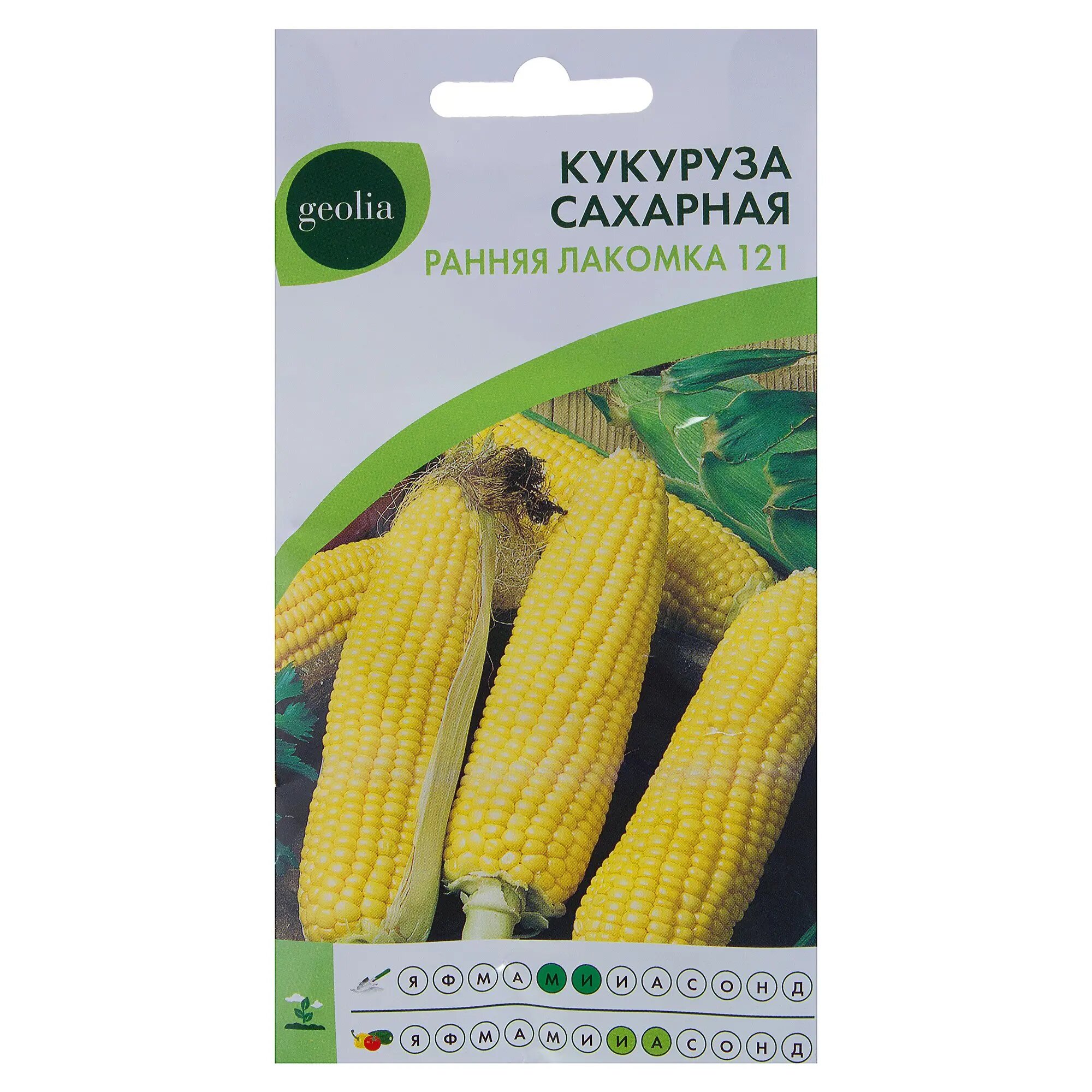 Семена Кукуруза Geolia Ранняя лакомка - скороспелый посевной гибрид для дачи