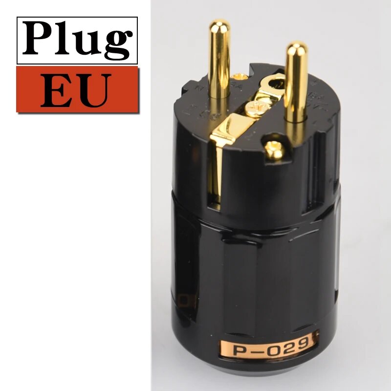 HIFIDIY LIVE EU/US/AU чистая медь позолоченный разъем питания хвостовой разъем для HIFI аудио разъемы питания красный черный029