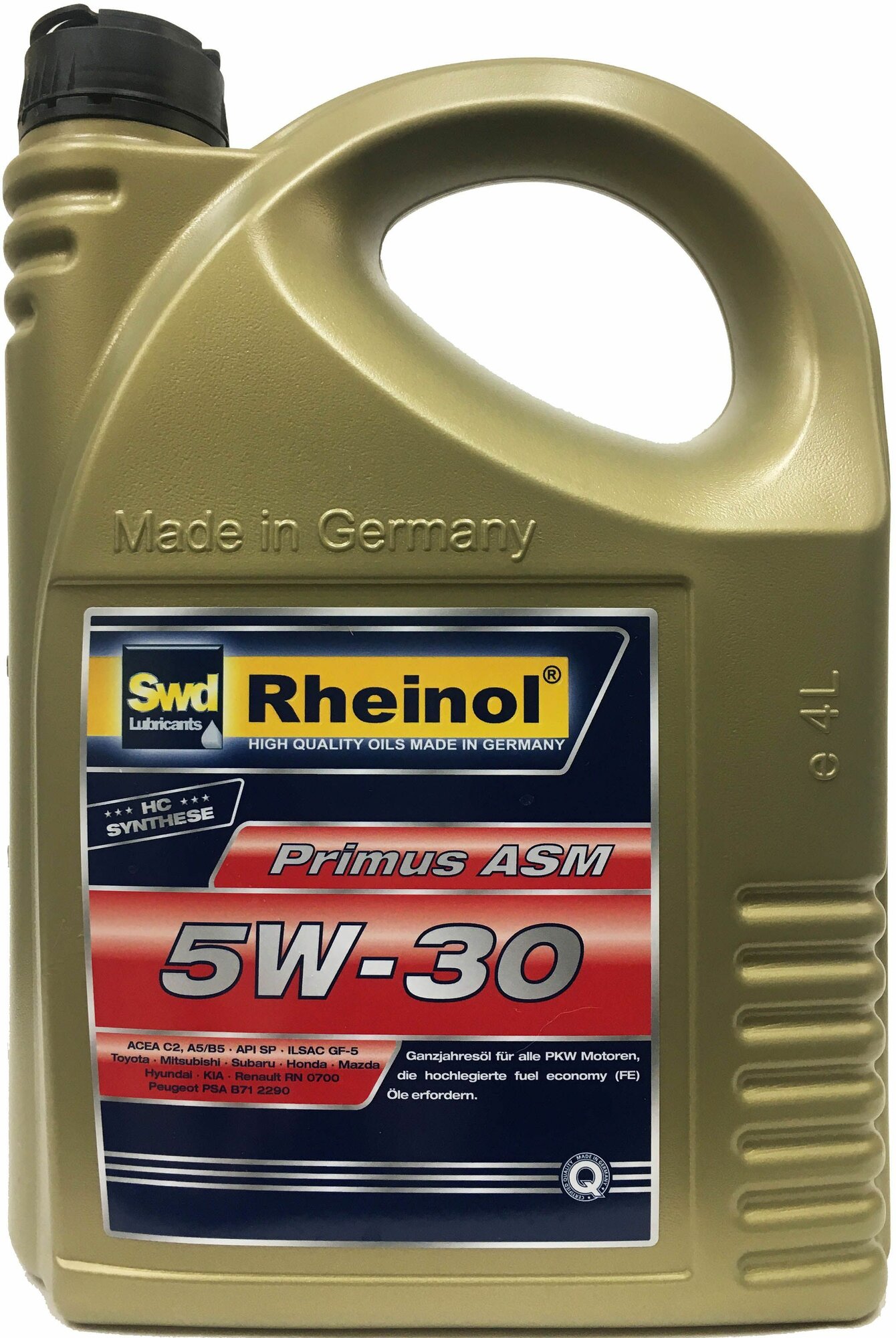 Масло SWD Rheinol Primus ASM 5W-30 4л