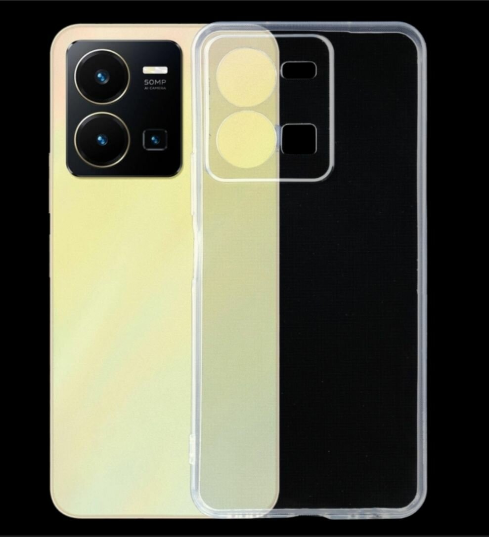 Vivo Y35 / Y22 / Y22S (4G) силиконовый прозрачный чехол для виво у35 4г накладка, бампер софт тач soft Touch