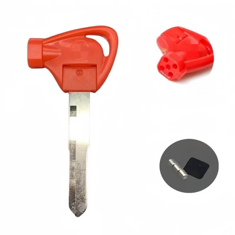 Совершенно новый сменный ключ Uncut для скутера Yamaha Заготовка ключа заготовки левая/правая роща левый магнит лезвие Антивор блокировочные ключи Orange Right