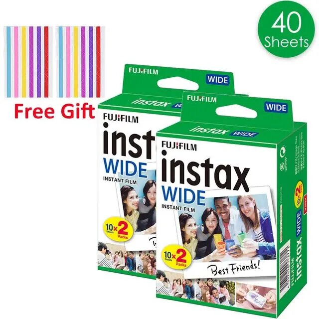 Fujifilm Instax WIDE пленка 10-200 листов 40 Sheet