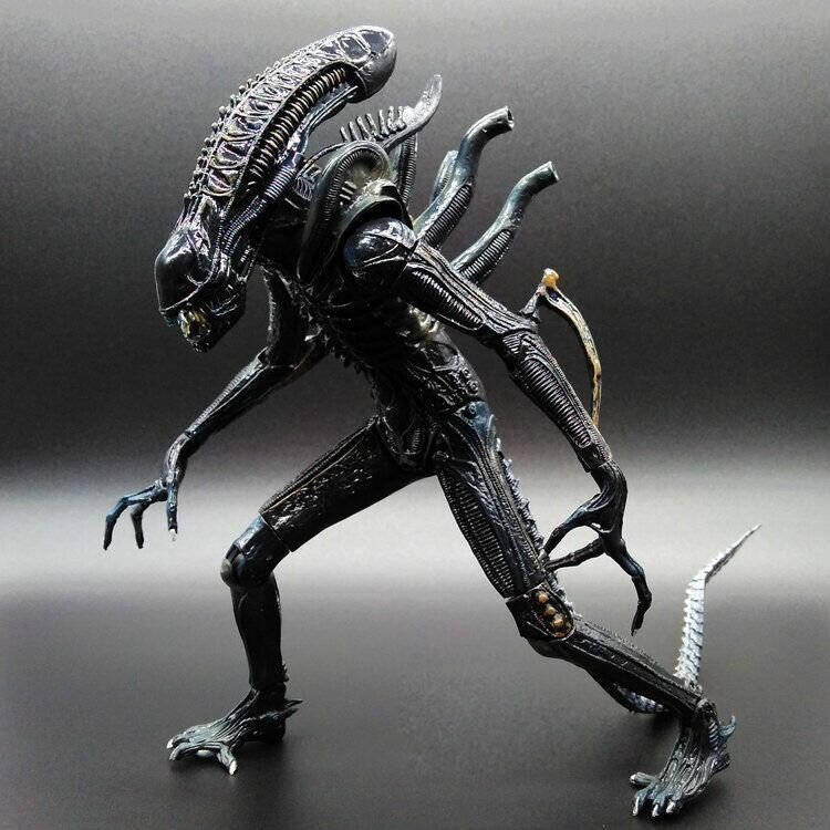 Фигурка NECA Alien Aliens Xenomorph Warrior Blue Predators Riple Фигурка NECA Модель Игрушка в подарок 18 см