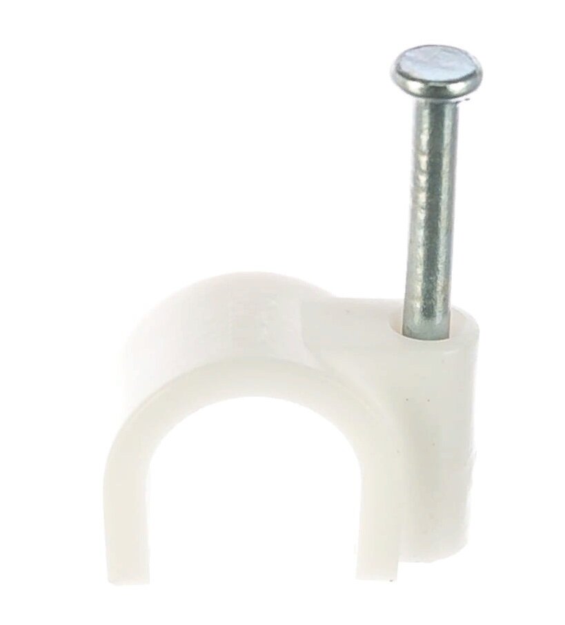 Крепеж провода клипсы монтажные круглые №9