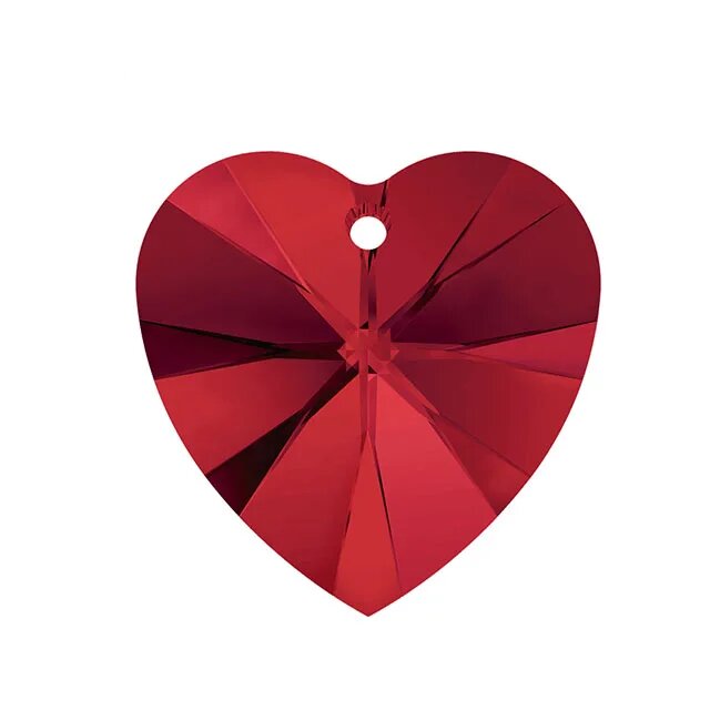 Хрустальный кулон сердце XILION 6228 (1 шт.) Красный, 10.3X10mm-6228, Light Siam (227)