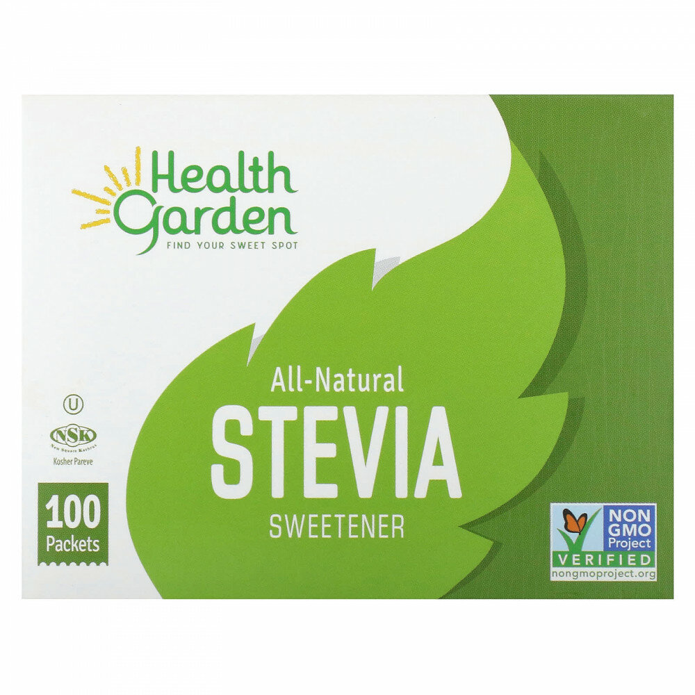 Health Garden, подсластитель из стевии, 100 пакетиков